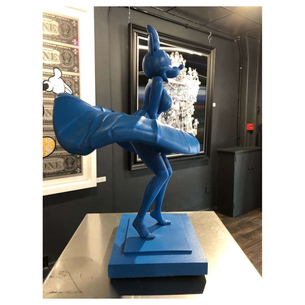 Simon Skint-Minnie Monroe-Sky Blue-Resin & Airbrushed Acrylic-Sculpture ...
